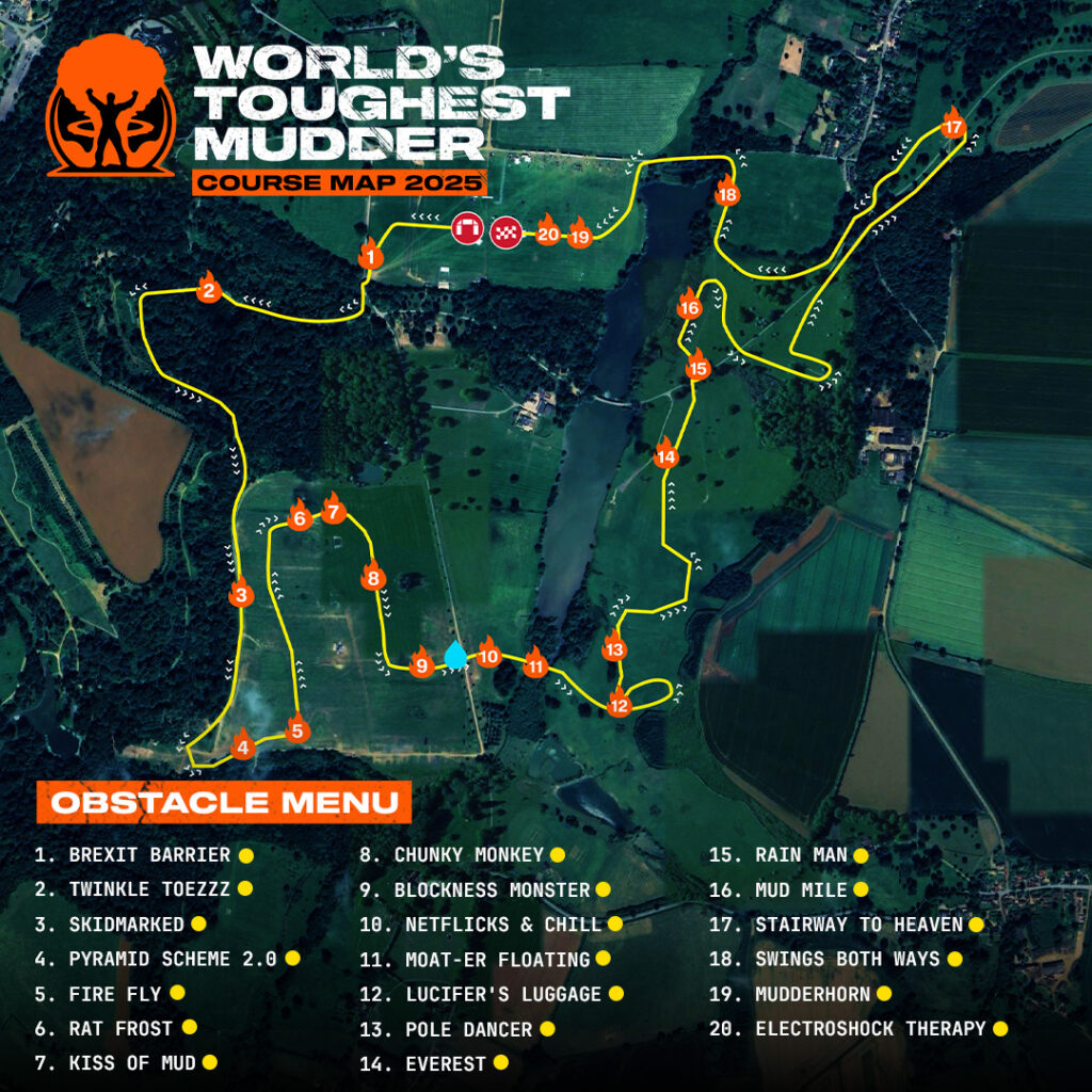 Course Map - Tough Mudder UK